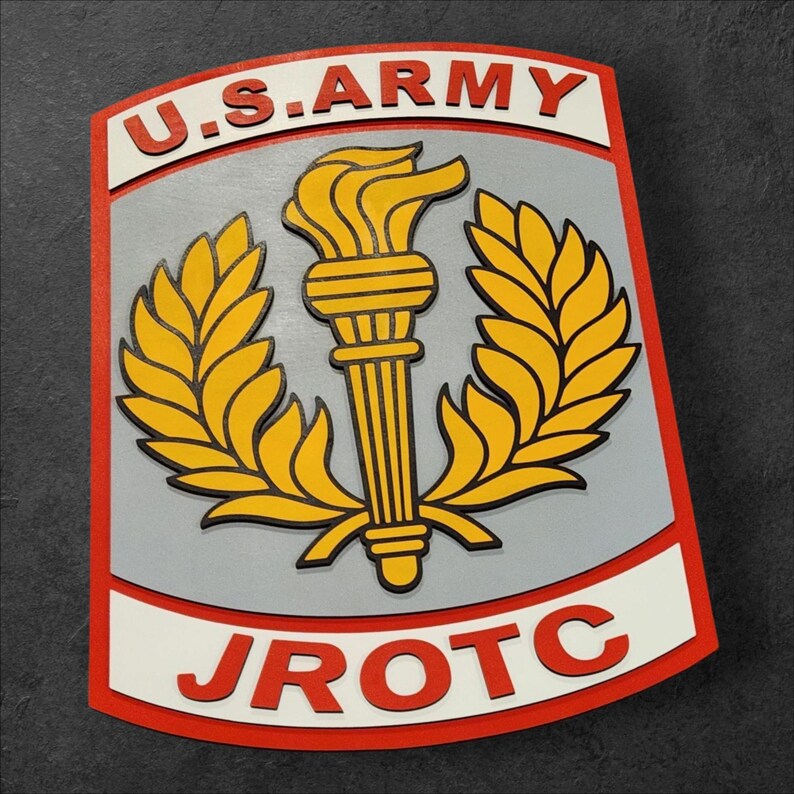 Army JROTC Wooden Sign – Custom Military-inspired Wall Art | Perfect ...