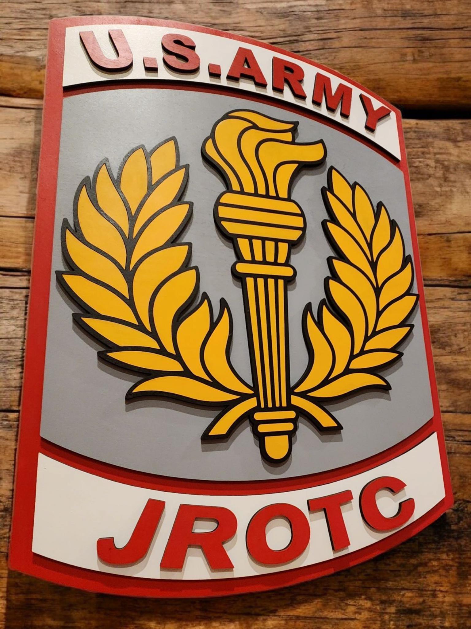 Army JROTC Wooden Sign – Custom Military-inspired Wall Art | Perfect ...