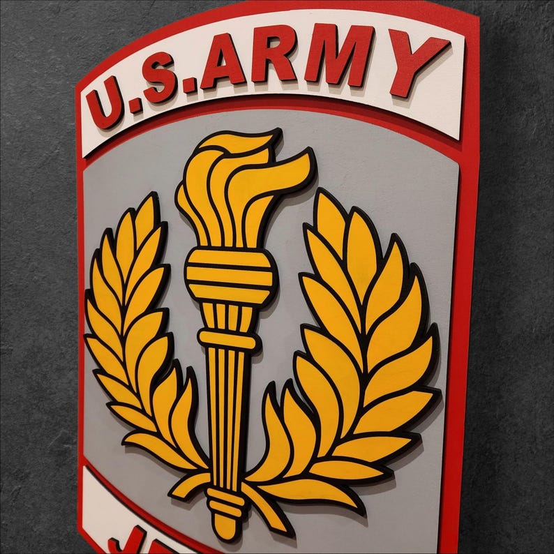 Army JROTC Wooden Sign – Custom Military-inspired Wall Art | Perfect ...