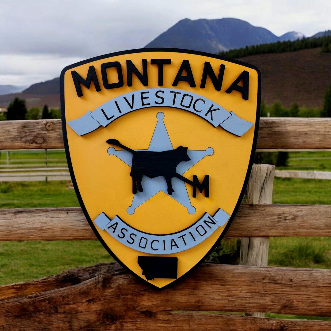 Livestock Agent Patch | Yellowstone || Wood Wall Sign | Hand Painted ...
