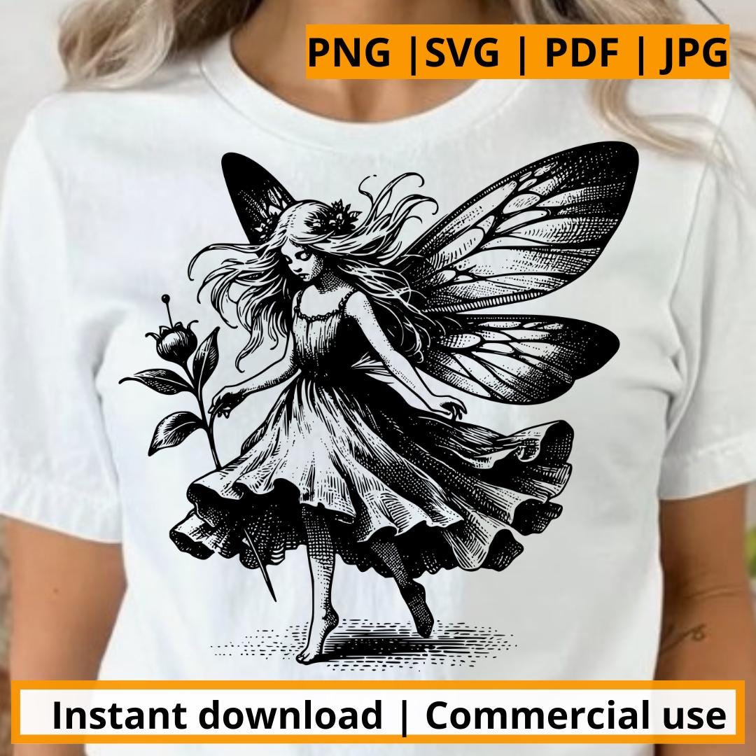 Fairy SVG, Enchanted Png, Elf Png, Fairy Godmother Png, FAIRY, Png File ...