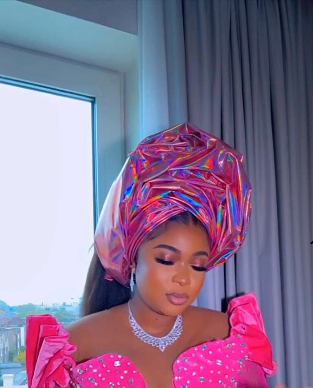 Vinyl Gele | Foil Gele | Metallic Gele | Sharon Gele | Vinyl Fabric ...