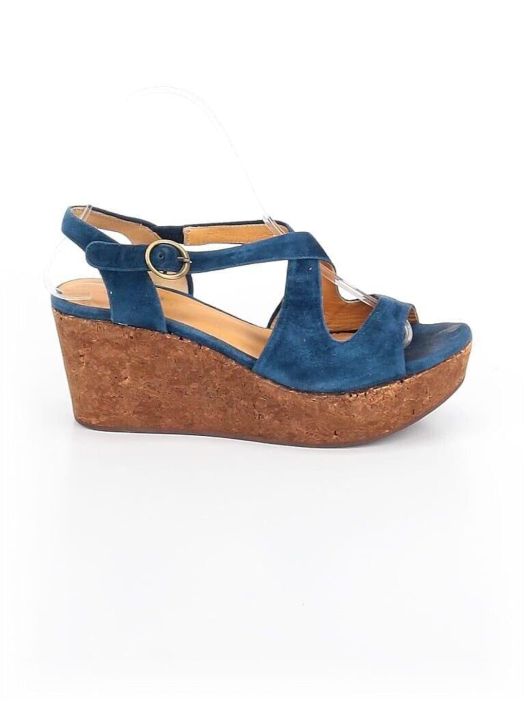 Coclico Mori in Cobalt Blue Suede Cork Wedge Size 7 - Etsy