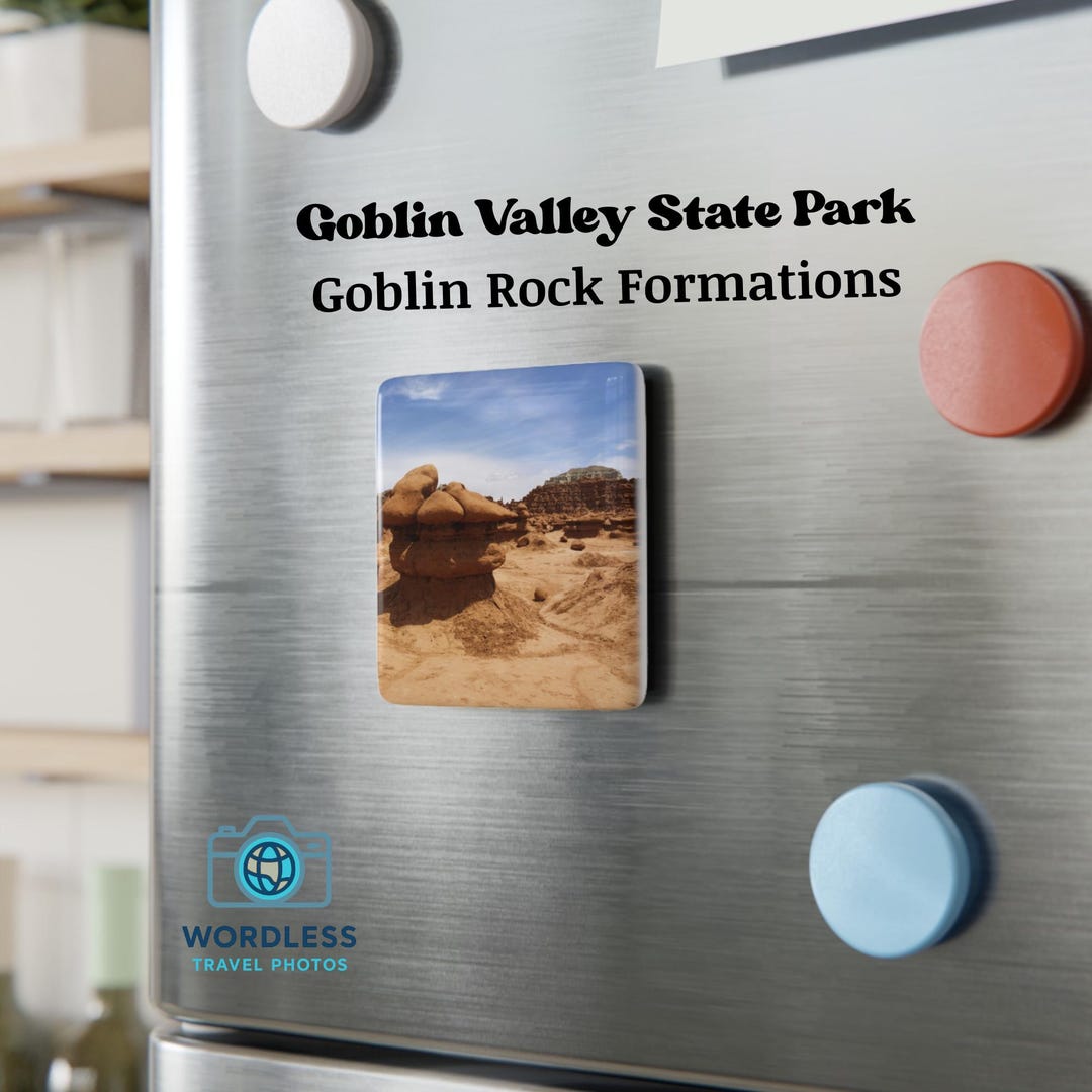 Goblins Square Magnet - Goblin Valley State Park (emery Utah) Kitchen ...