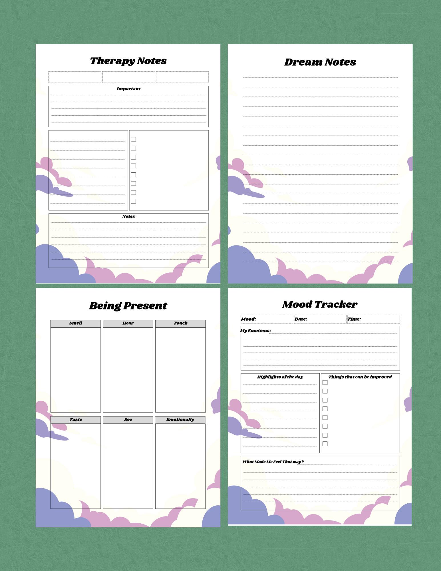 25-page Guided Anxiety Journal for Daily Stress Relief & Mental ...