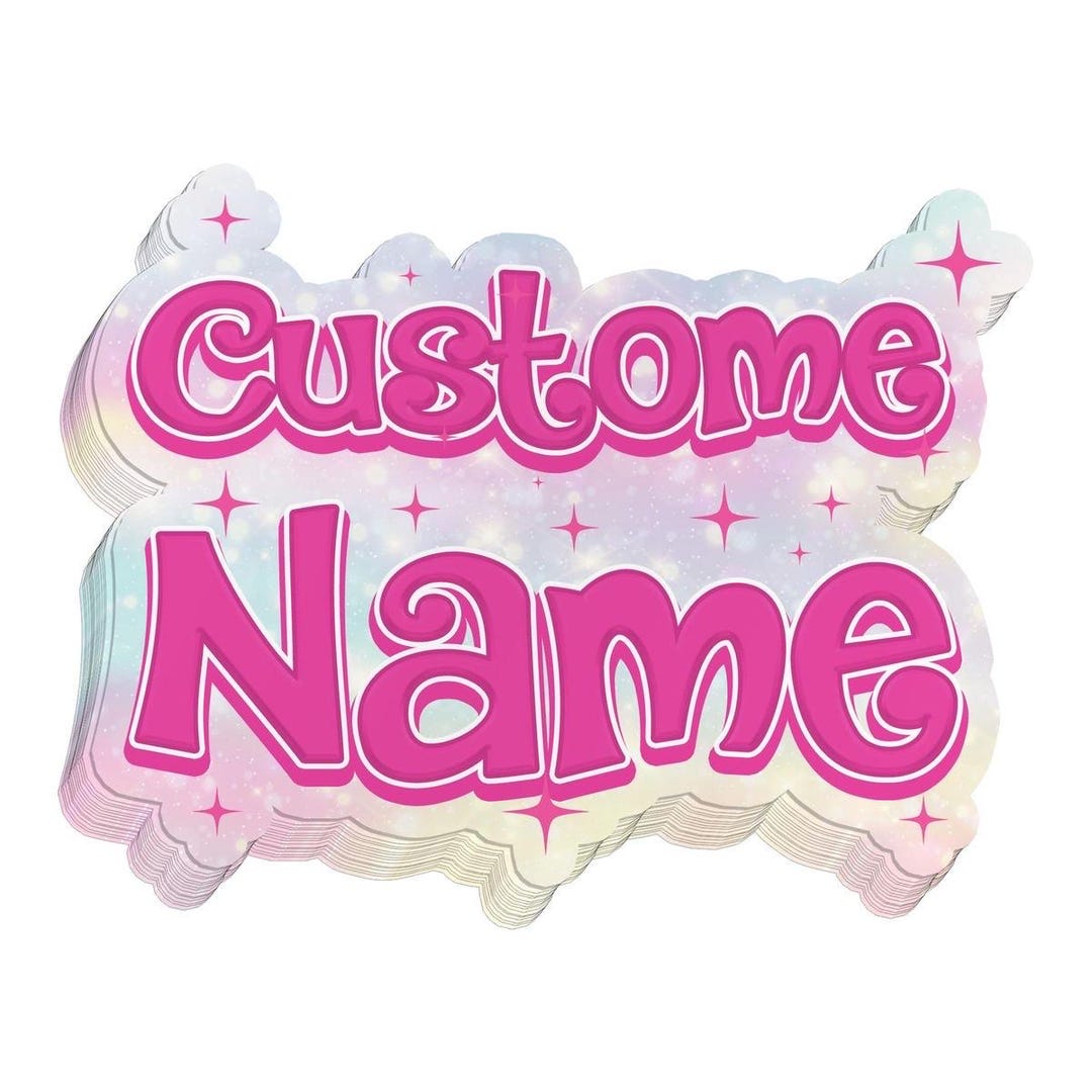 Custom Text Vinyl Lettering Sticker Decal Personalized - Etsy