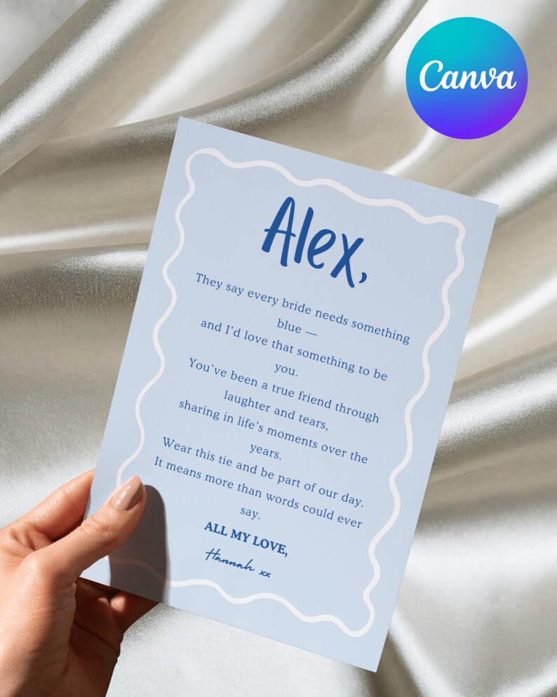 Will You Be My Something Blue Proposal Card? - Etsy