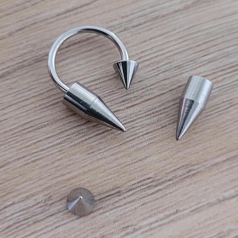 Fake Eyebrow Piercing - Etsy