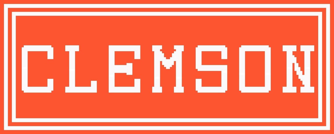Clemson Needlepoint Chart - Etsy