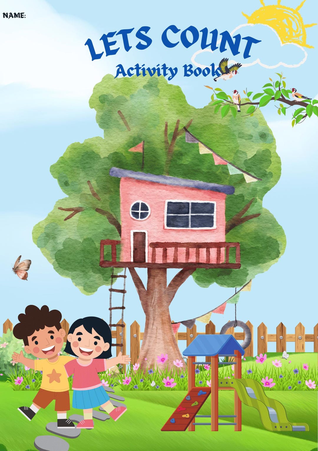 Lets Count Activity Book for Kids, A4, Printable - Etsy
