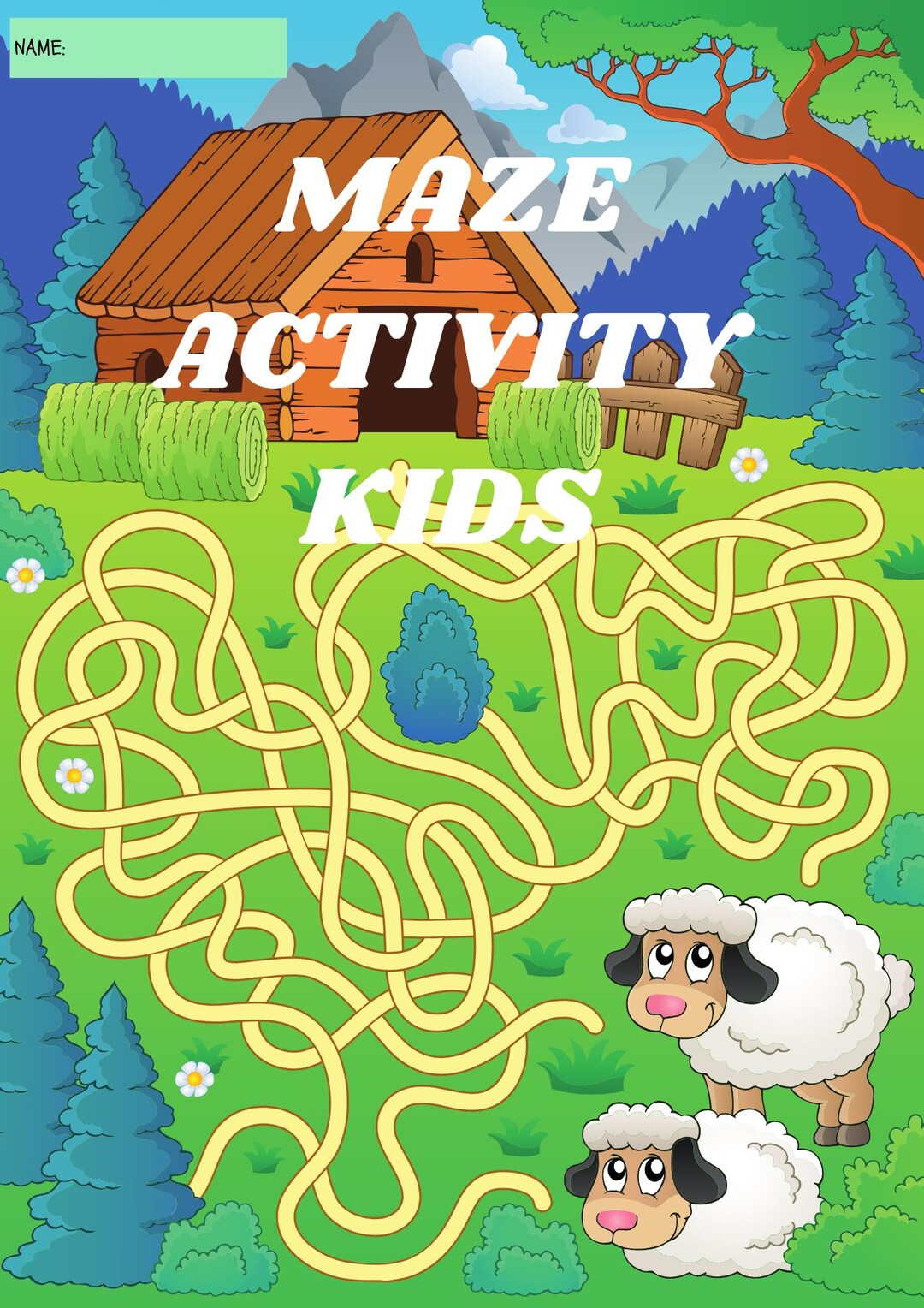 Maze Activity Pages for Kids, Digital Download, Printable, A4, PDF - Etsy
