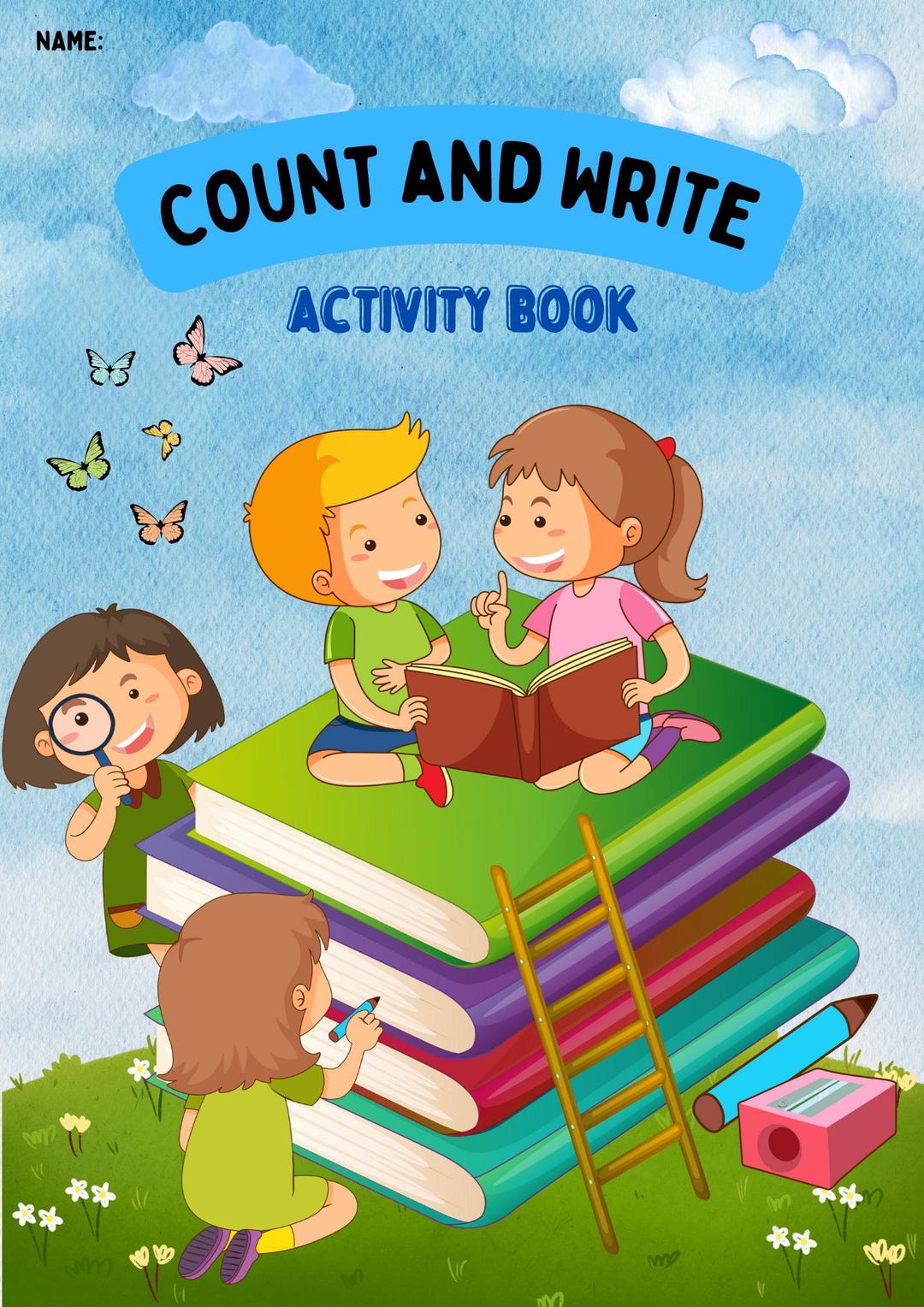 Count and Write Activities for Kids, A4, Printable, Digital Download - Etsy