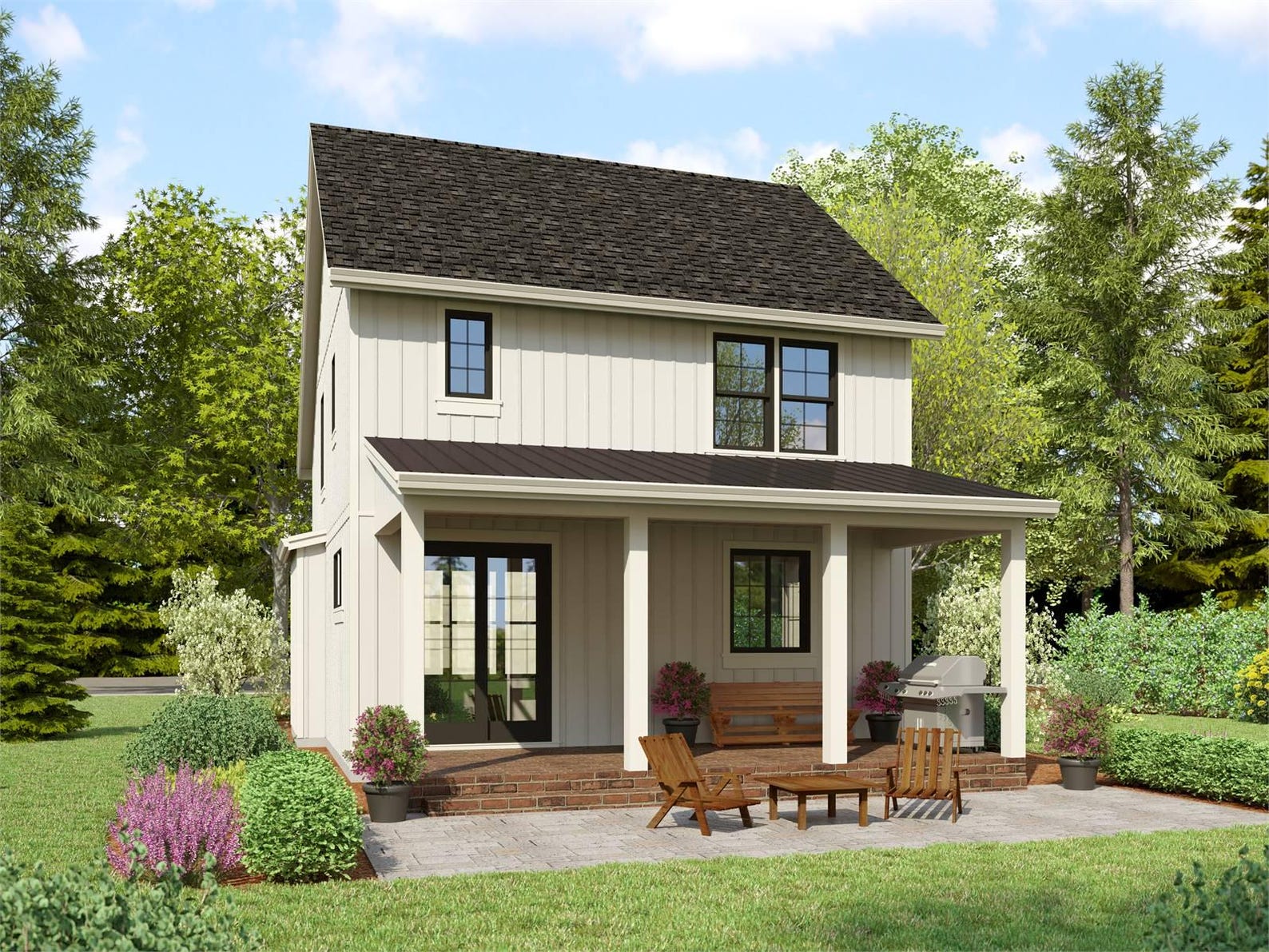 Affordable Cottage Style House Plan 1205 | 1,636 Sq. Ft. | 3 Bed, 2.5 ...