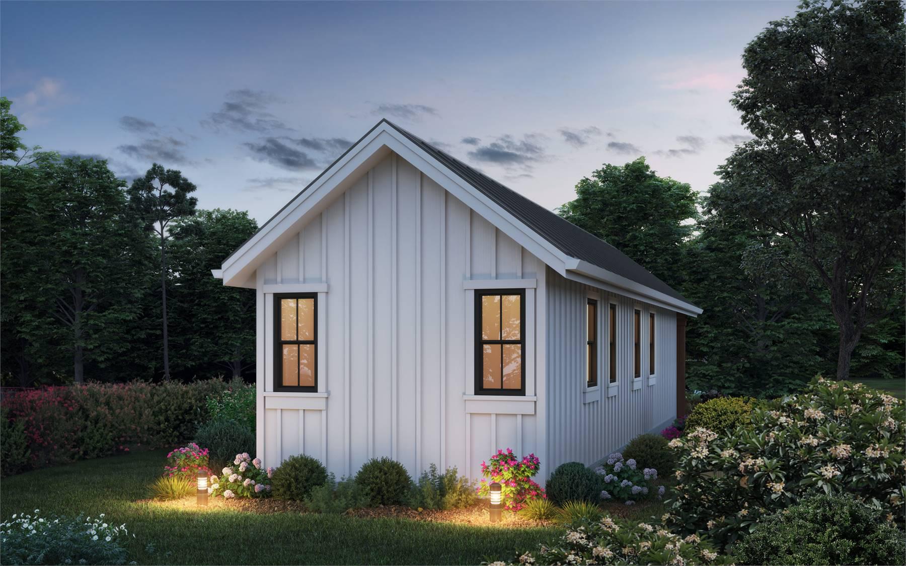 Affordable Cottage House Plan 1332 | 528 Sq. Ft. | 1 Bed, 1 Bath ...