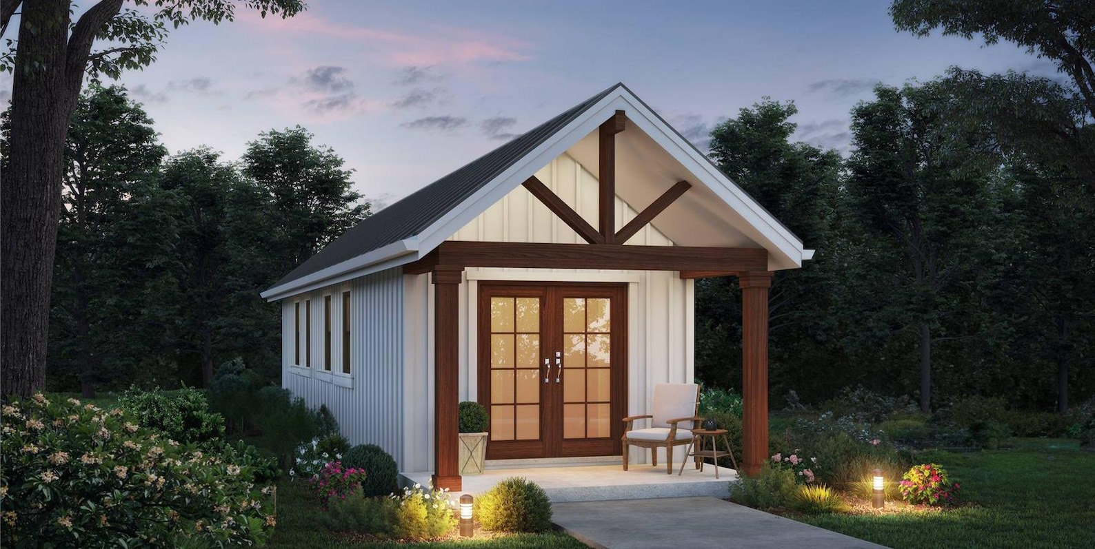 Affordable Cottage House Plan 1332 | 528 Sq. Ft. | 1 Bed, 1 Bath ...