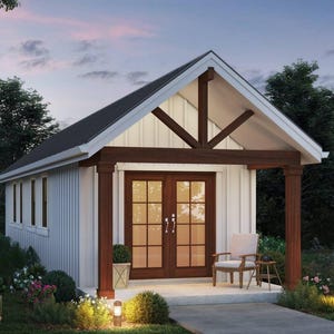 Affordable Cottage House Plan 1332 | 528 Sq. Ft. | 1 Bed, 1 Bath ...