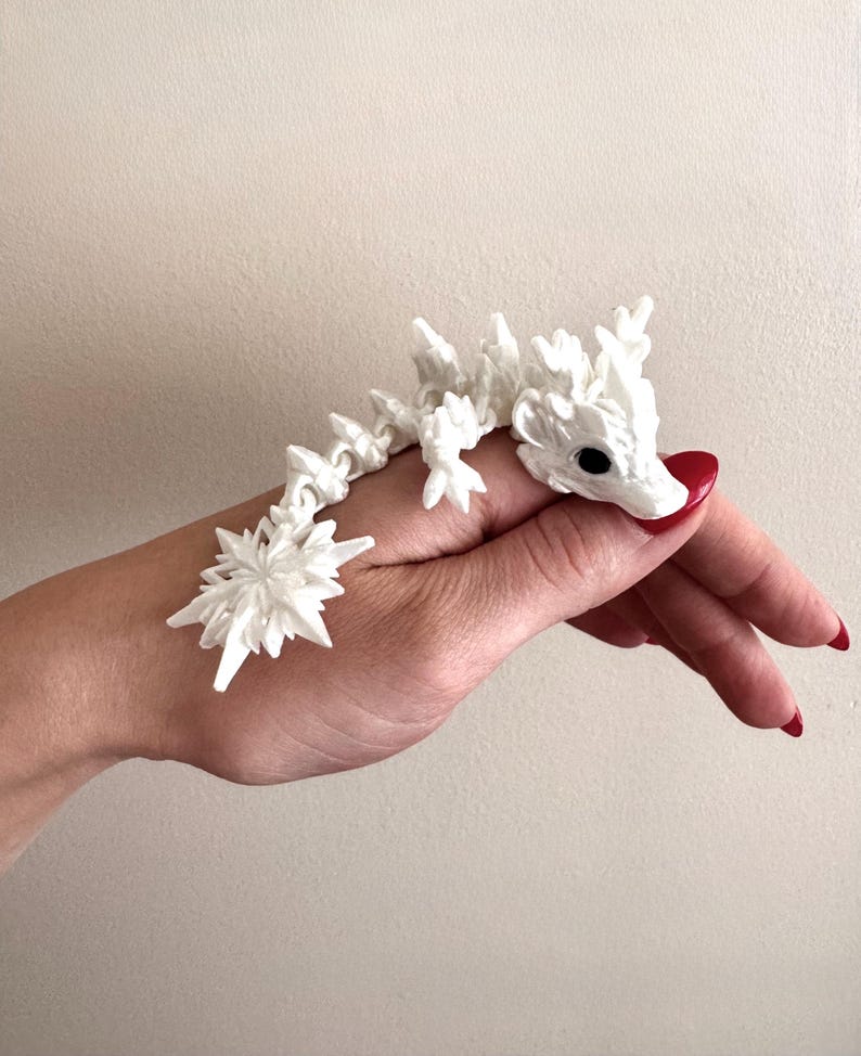 Baby Dragon Fidget Toy, 3D Printed, Articulated Collection - Mini Cute ...