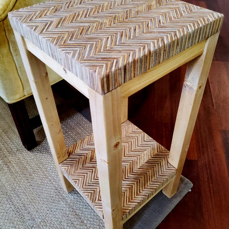 Herringbone Table - Etsy