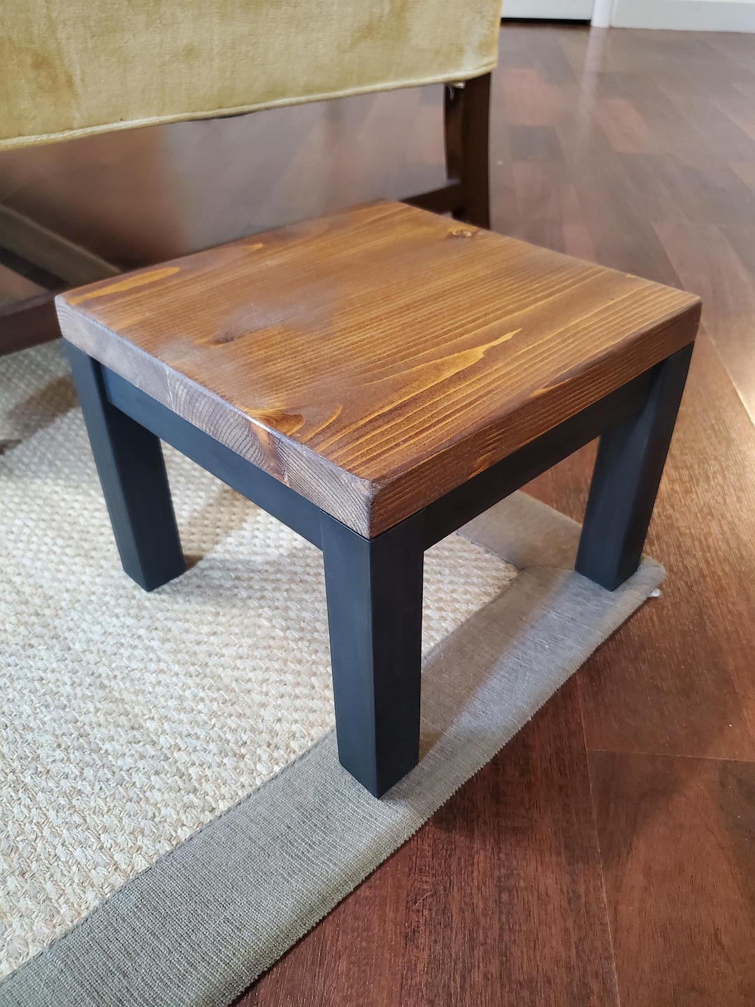 Rustic Modern Wooden Plant Riser – Handmade Plant Stand | Indoor Plant Pot Riser | Plant Table ...