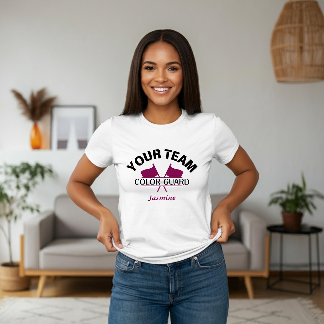 Personalized Color Guard Shirt, Custom Marching Band Tee, Color Guard ...