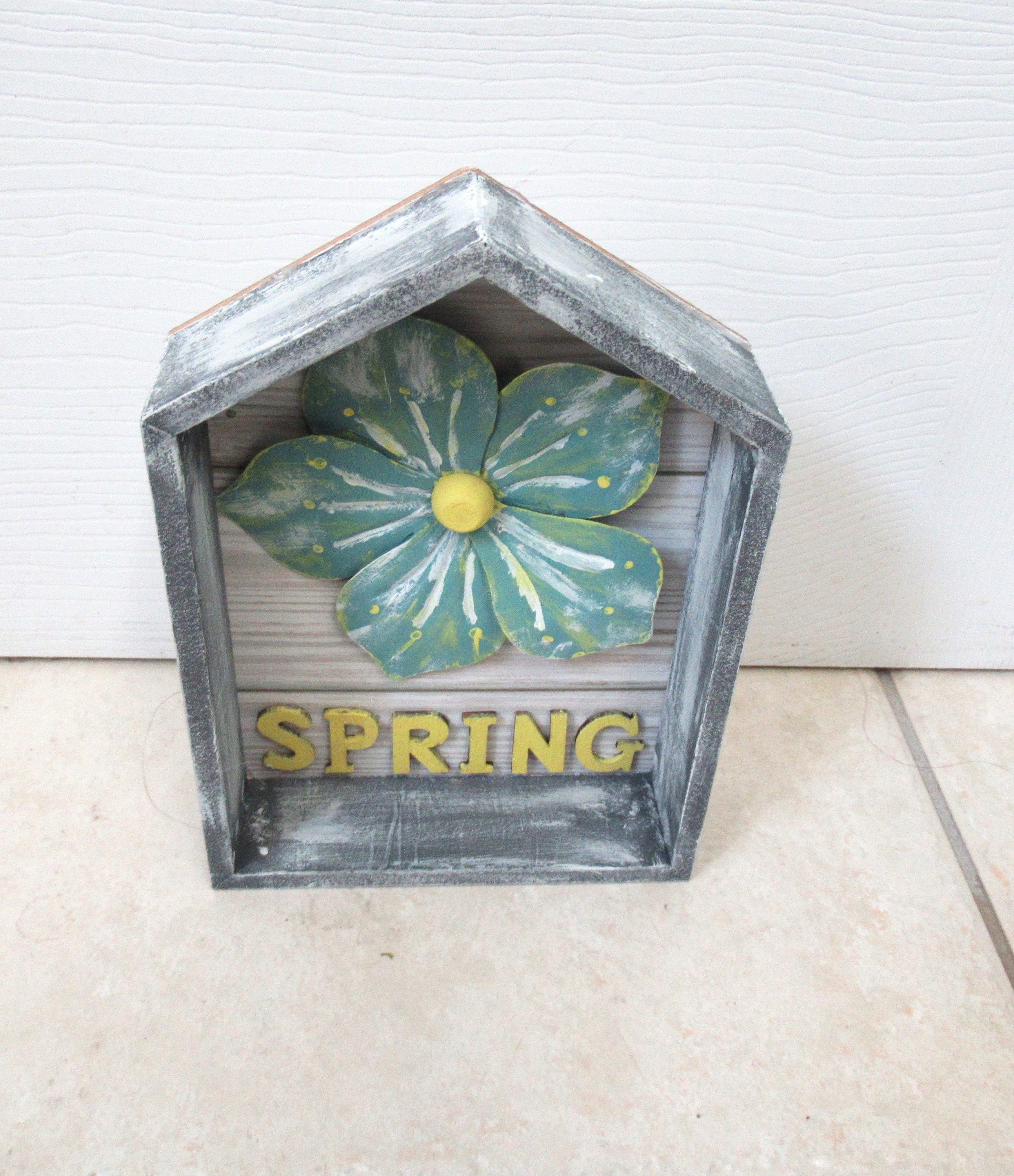 New Farmhouse Spring Flower Shelf Sitter Decoration - Etsy