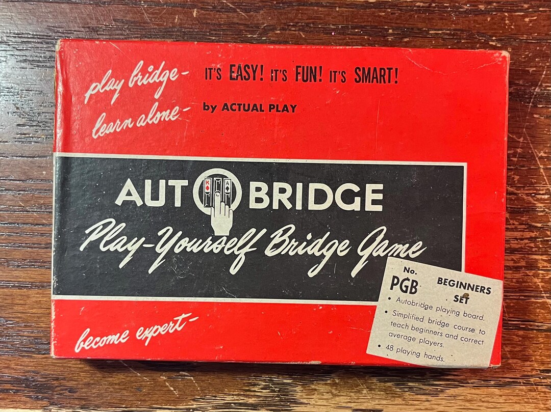 Vintage Auto Bridge Play Yourself Game Complete Original Box and ...