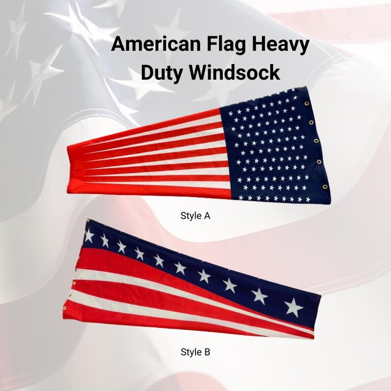 American Flag Heavy Duty Windsock - Etsy