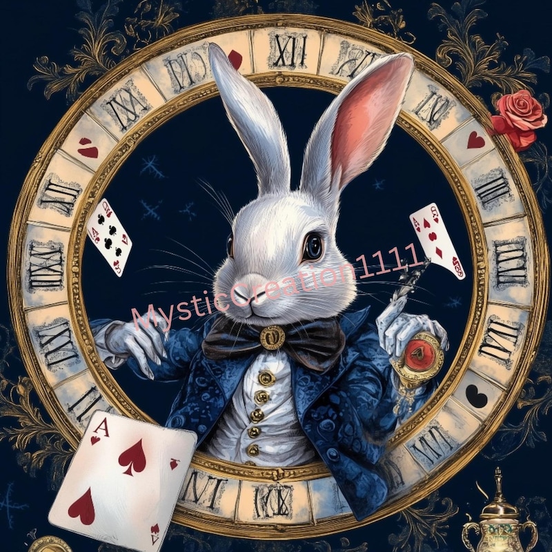 Rabbit Clock - Etsy