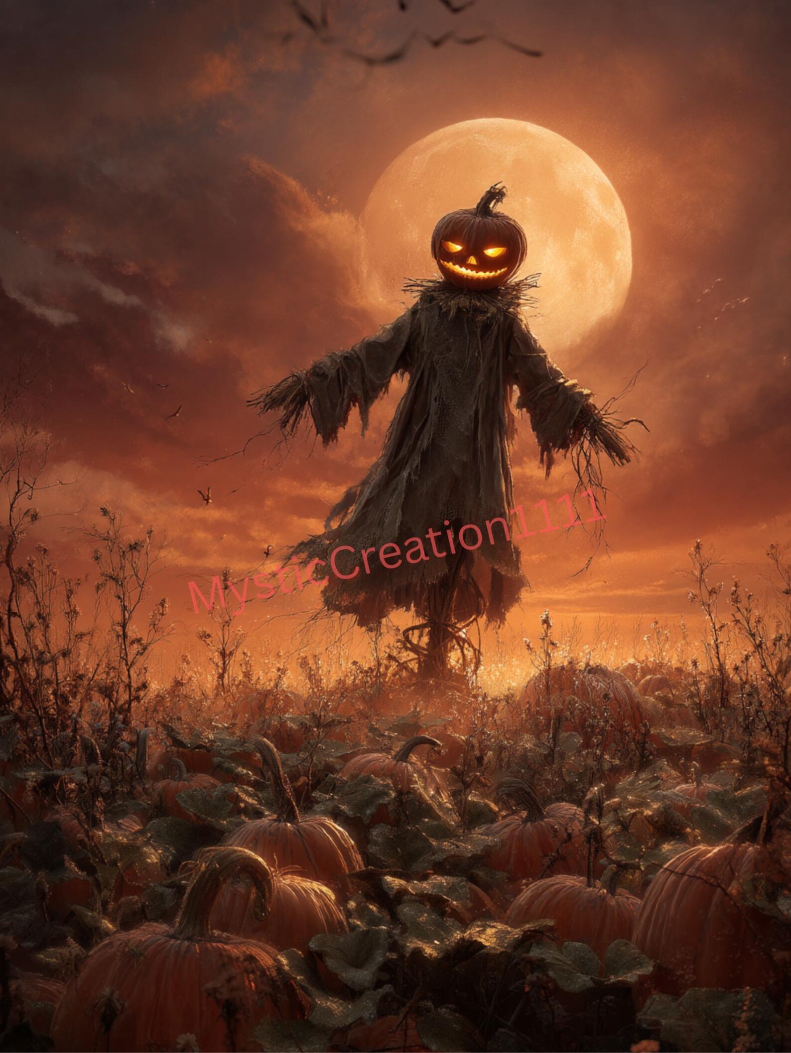 Decoupage Halloween Jack O Lantern Scarecrow Bundle #682, Letter Size ...