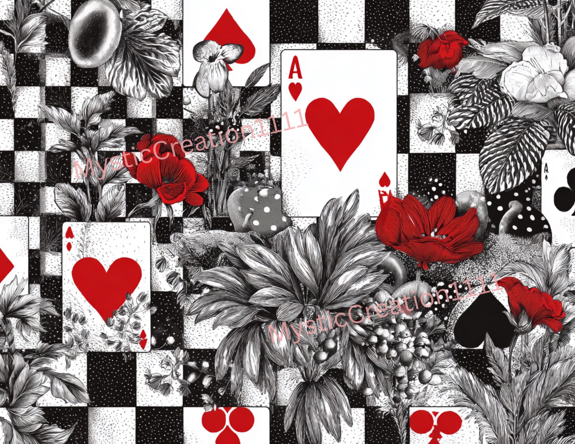 Decoupage Rice Playing Card Checkered Plaid Pattern #597, Letter Size ...