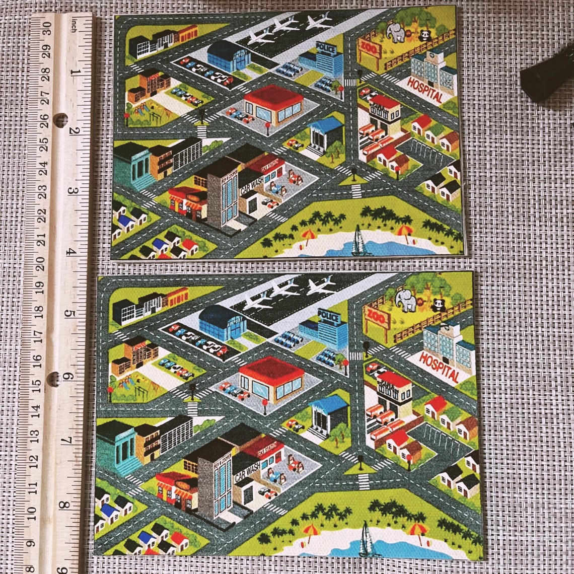 Handmade Miniature Nursery Playmat Rug 1:12 Scale | Dollhouse Carpet ...