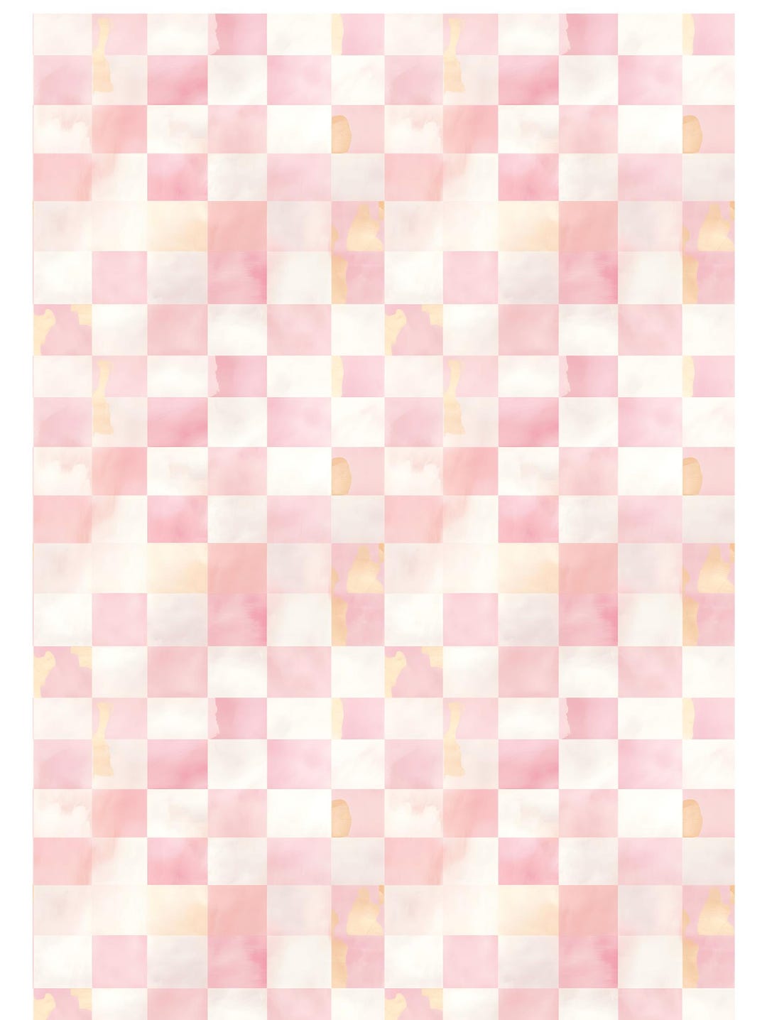 Decoupage Rice Brown Pink Checkered Plaid Pattern #27, Letter Size Rice ...