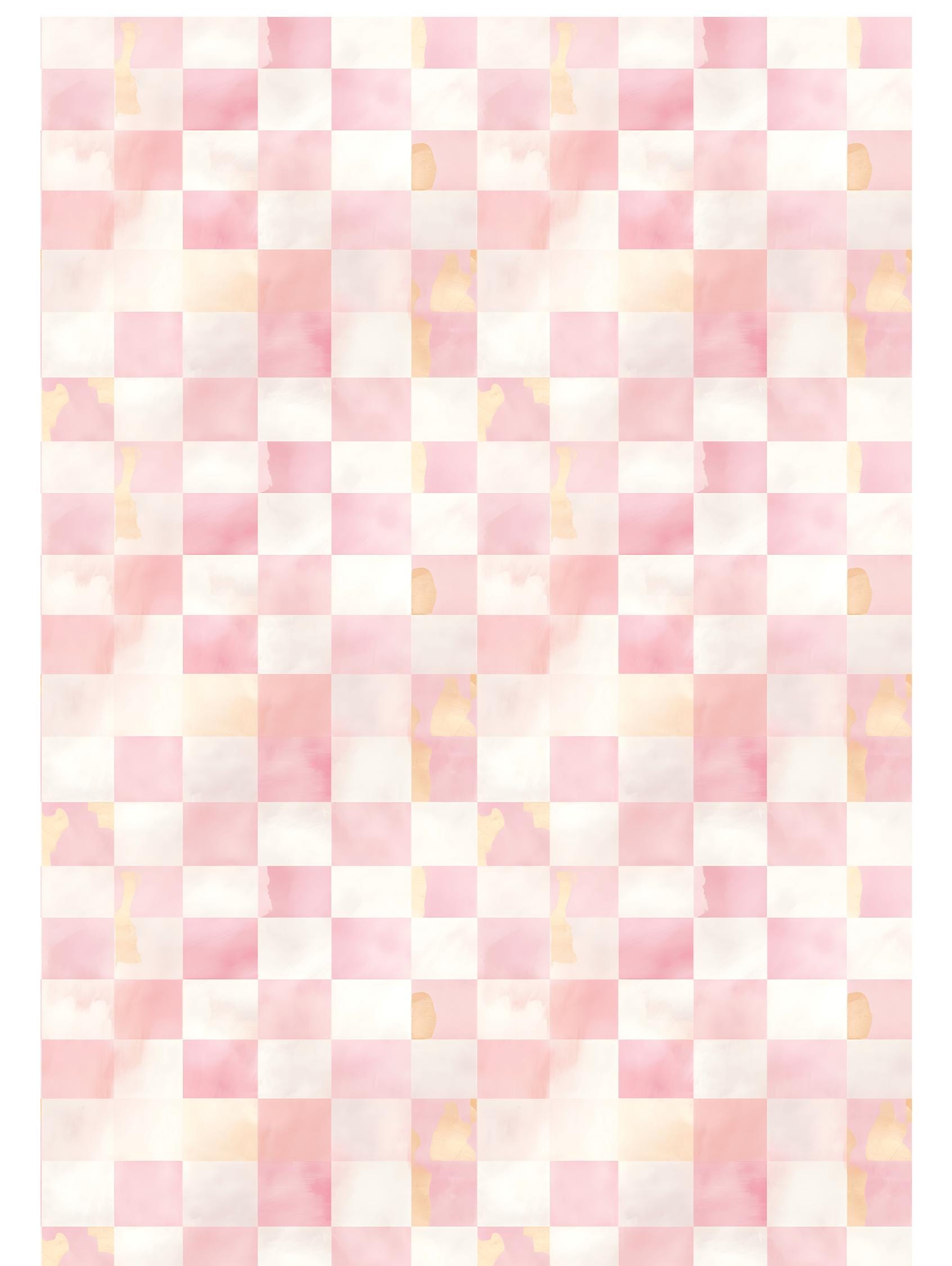 Decoupage Rice Brown Pink Checkered Plaid Pattern #27, Letter Size Rice ...