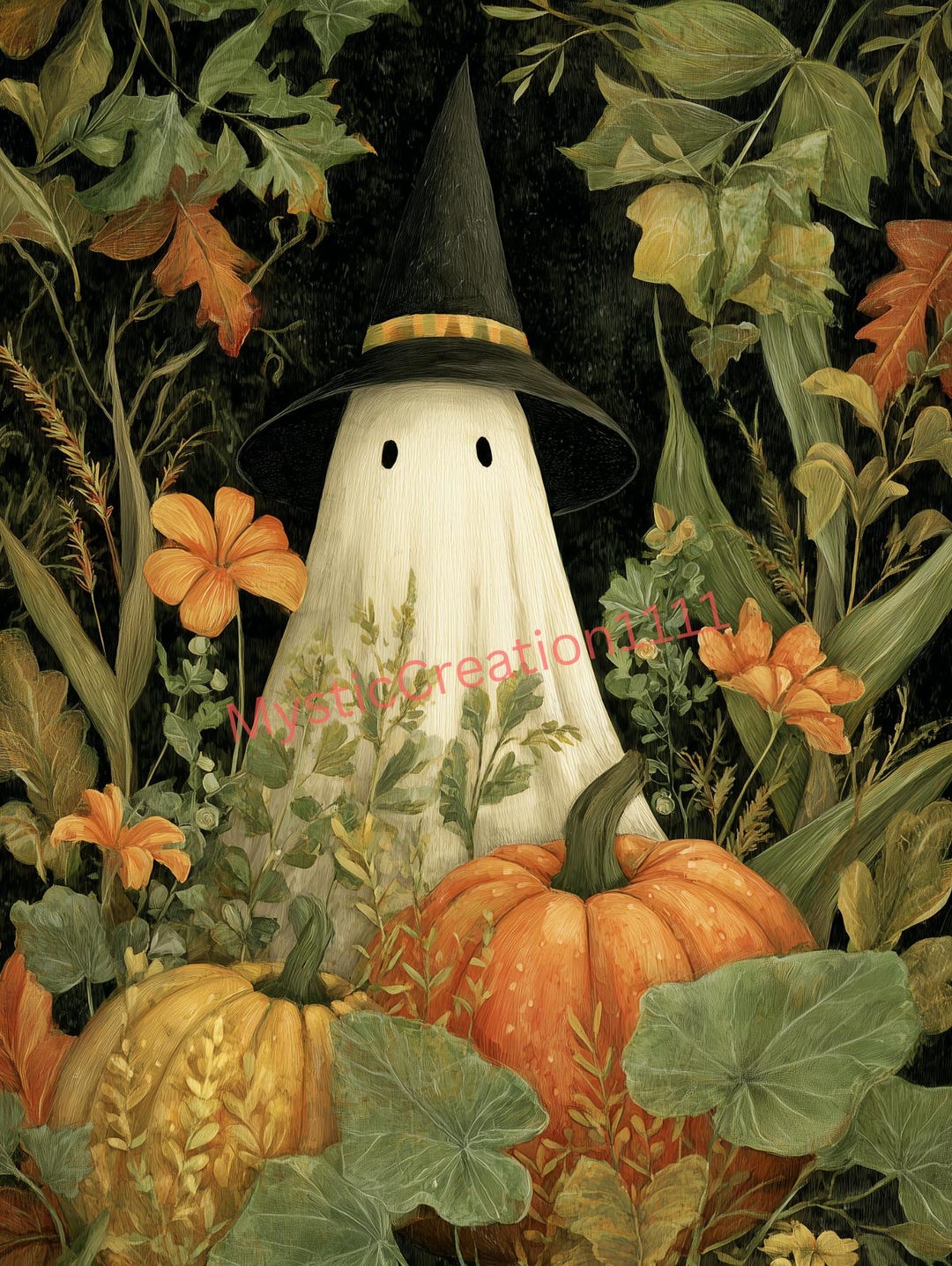Decoupage Boo White Ghost & Pumpkins #610, Letter Size Rice Paper for ...
