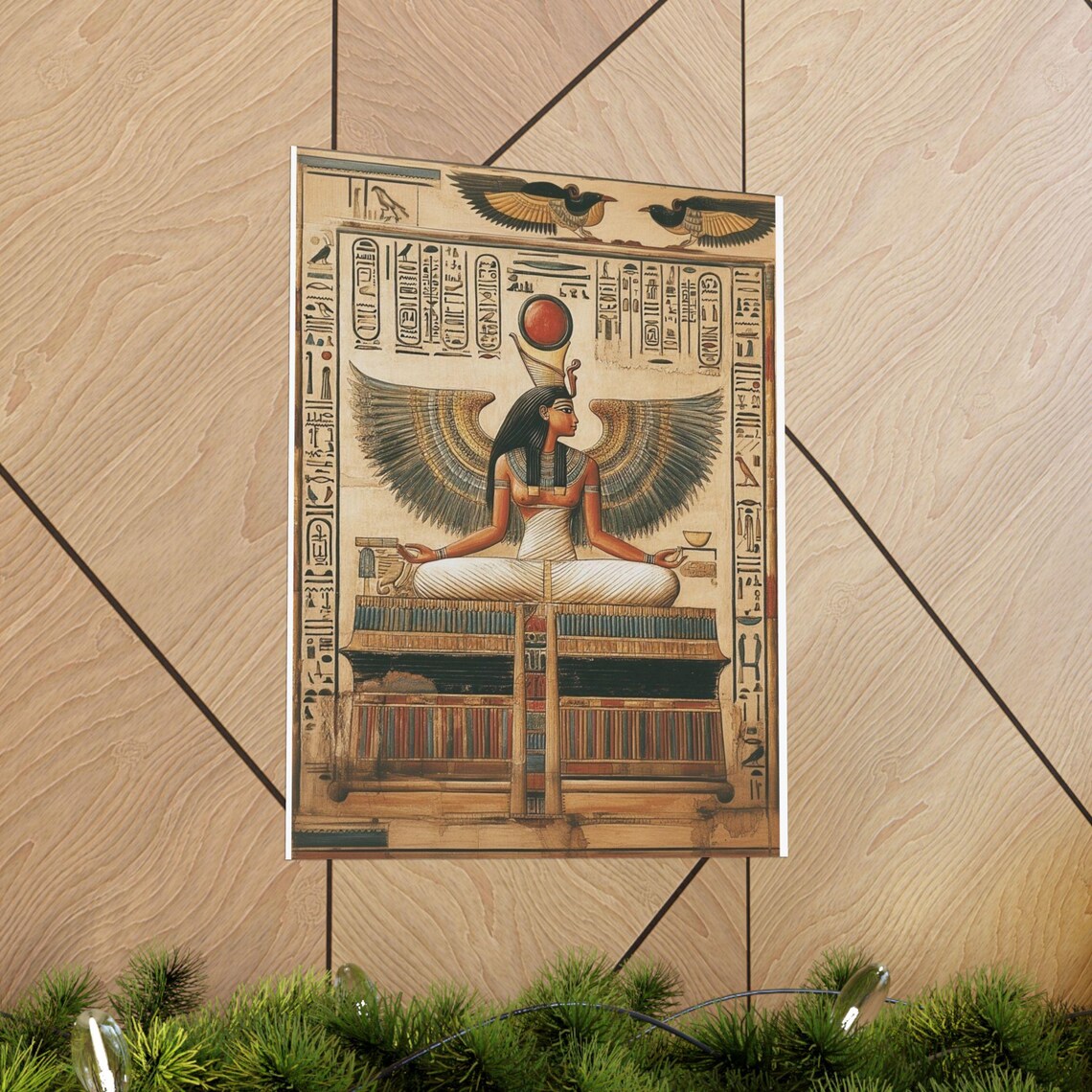 Ancient Egyptian Papyrus Wall Art Poster, Vintage Spring Décor, Nature ...