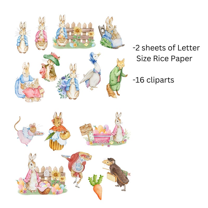 Peter Rabbit Rice Paper - Etsy