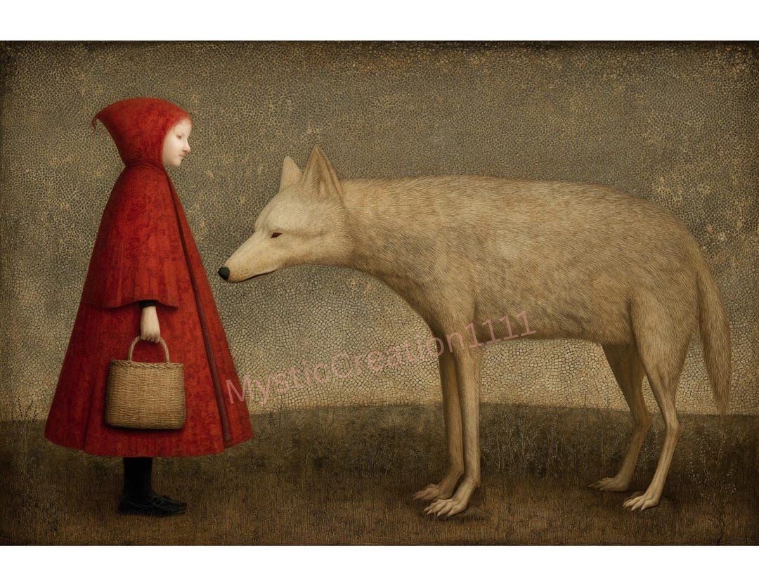 Decoupage Little Red Riding Hood #305, Letter Size Rice Paper for ...
