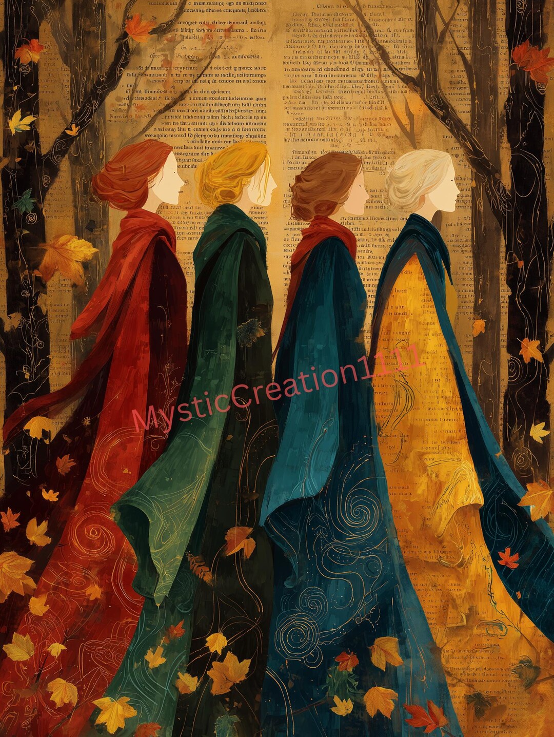 Decoupage Rice Paper Folklore Witches #585, Rice Paper for Coaster ...