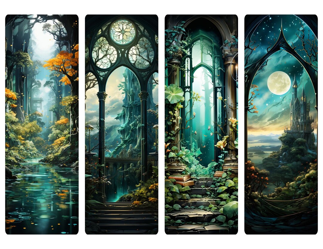 Decoupage Fantasy Land Theme Bookmark #59, Letter Size Rice Paper for ...