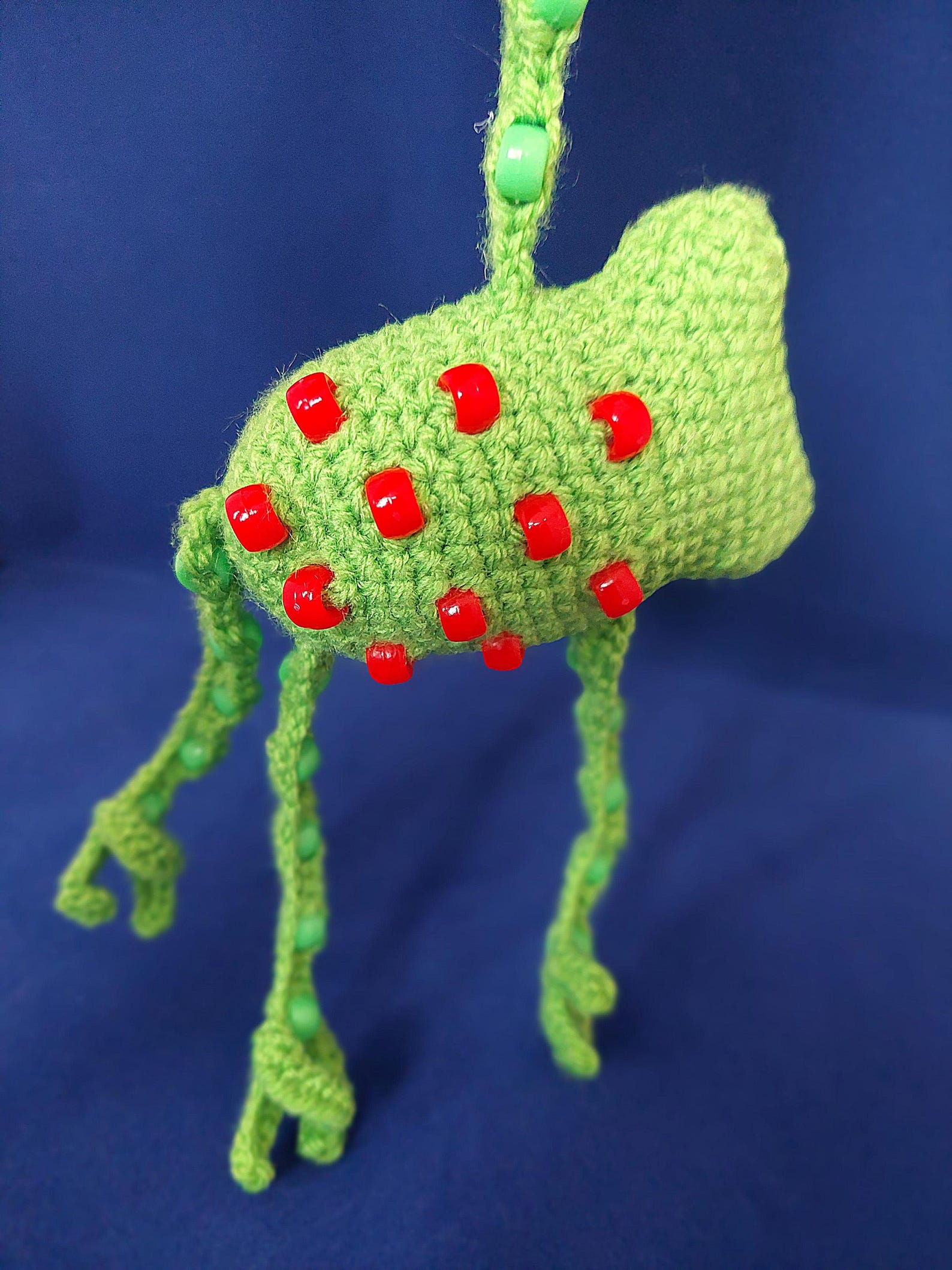 Leggy Fidget Frog - No-sew Crochet Pattern With 9mm Pony Beads. Posable ...