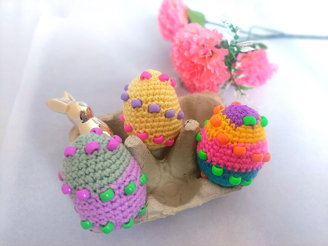 Crochet Fidget Easter Egg Pattern – Beaded Sensory Toy (PDF Pattern) - Etsy