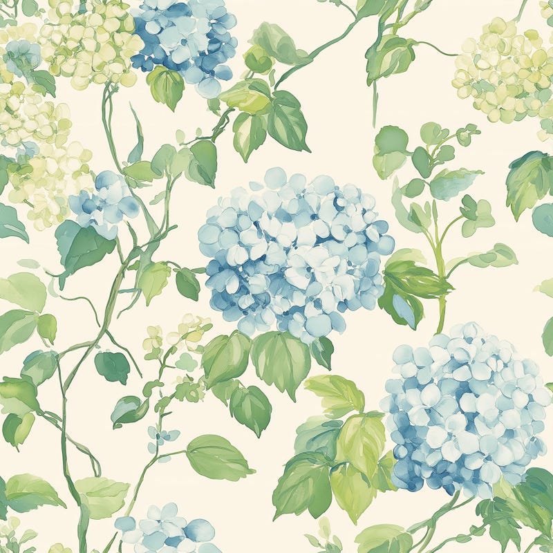 Hydrangea Wallpaper - Etsy