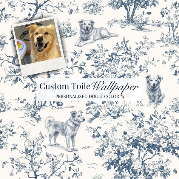 Wallpaper Custom Vintage - Etsy