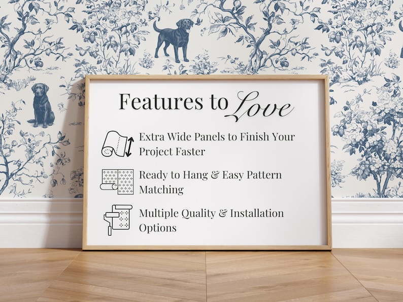Custom Color Dog Wallpaper, Black Labrador Toile De Jouy, Whimsical ...