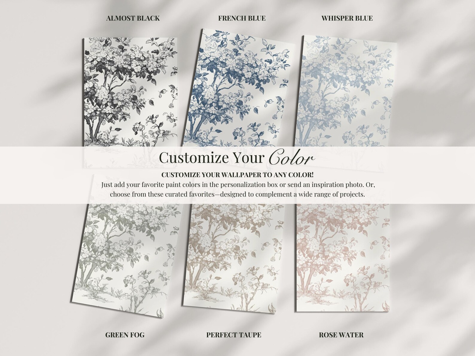 Custom Color Dog Wallpaper, Black Labrador Toile De Jouy, Whimsical ...