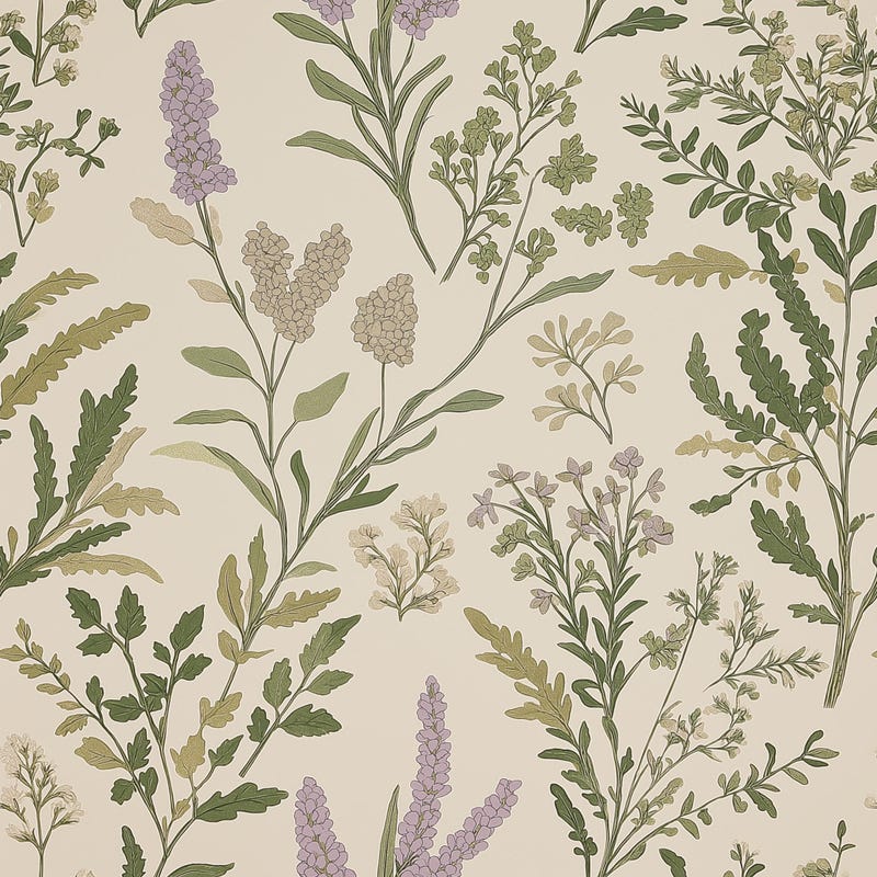 Herbs Wallpaper - Etsy