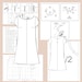 Linen Mini Dress Sewing Pattern, Short Sleeve Boho (PDF Pattern) - Etsy