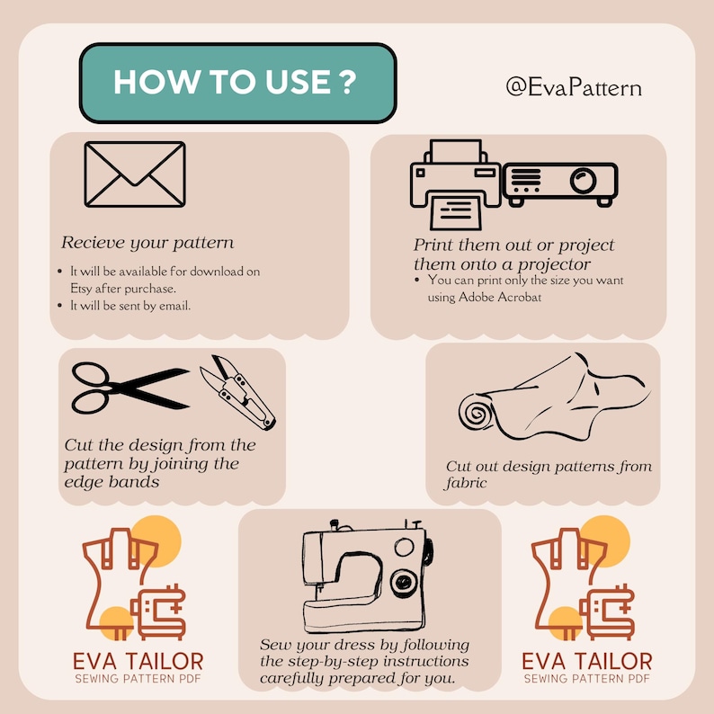 Long Circle Dress Sewing Pattern: Boat Neck, Short Sleeve (PDF Pattern ...