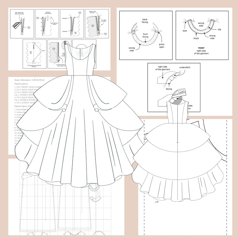 Princess Ball Gown Sewing Pattern: Bridal, Prom Dress (PDF) - Etsy