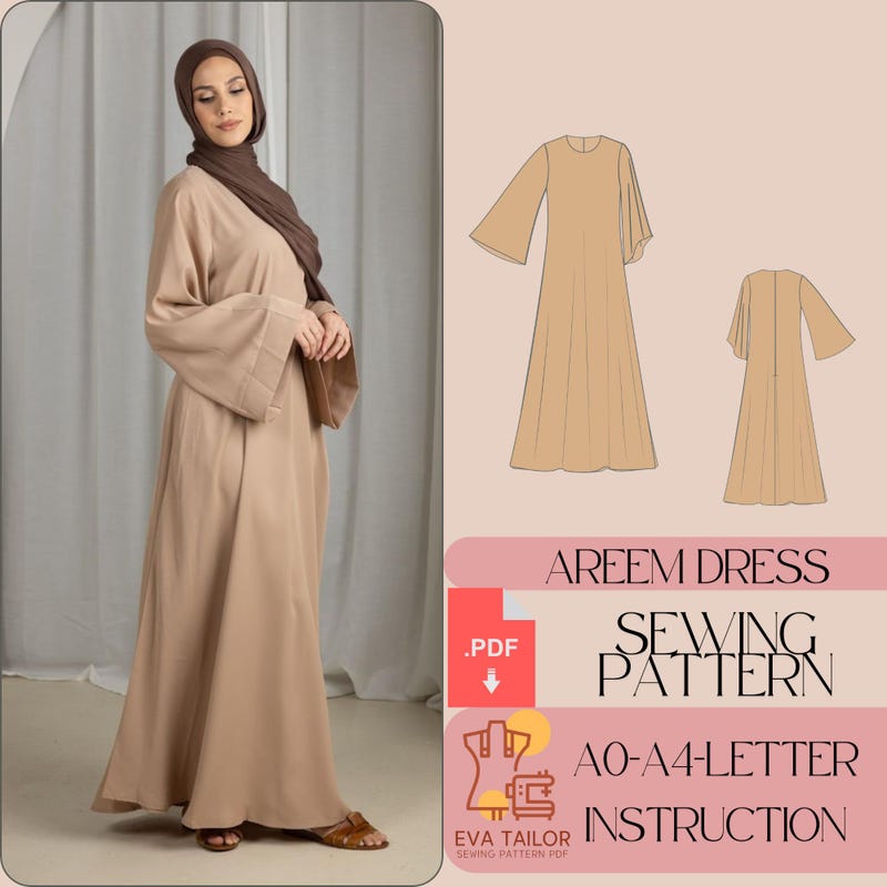 Modest Dress Pattern - Etsy